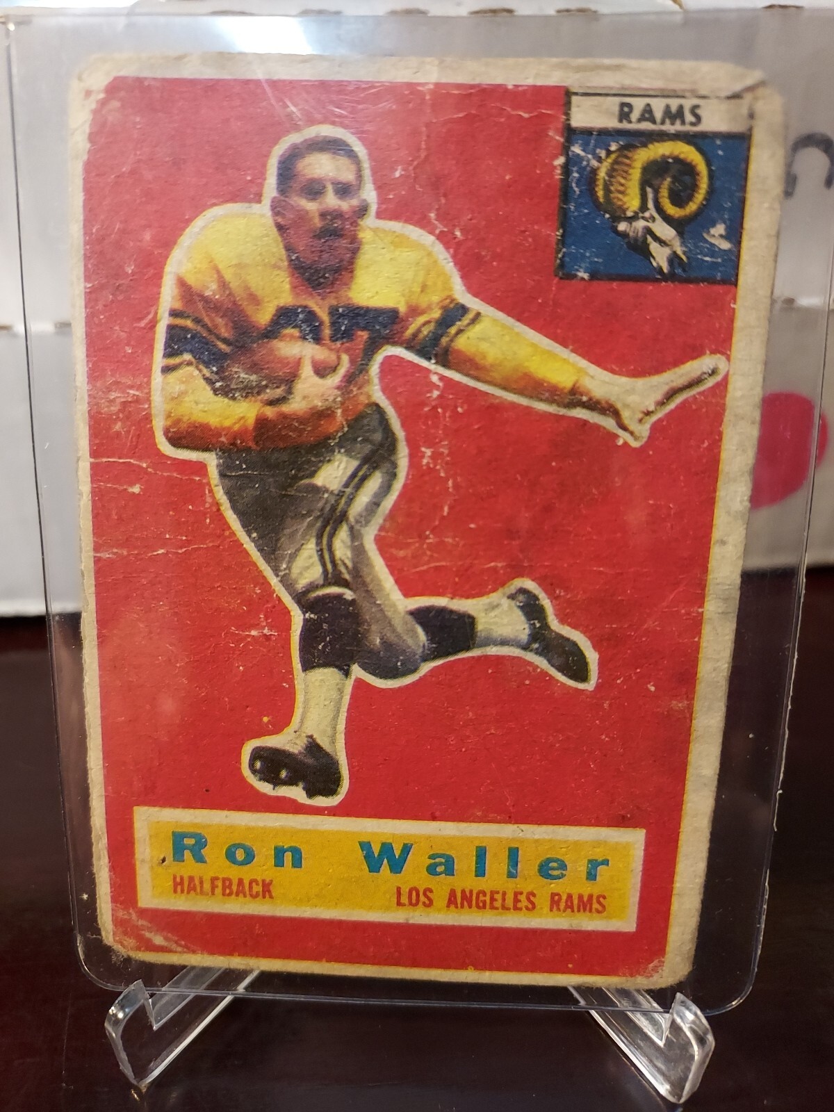 1956 Topps Ron Waller Rookie Los Angeles Rams #102 | eBay