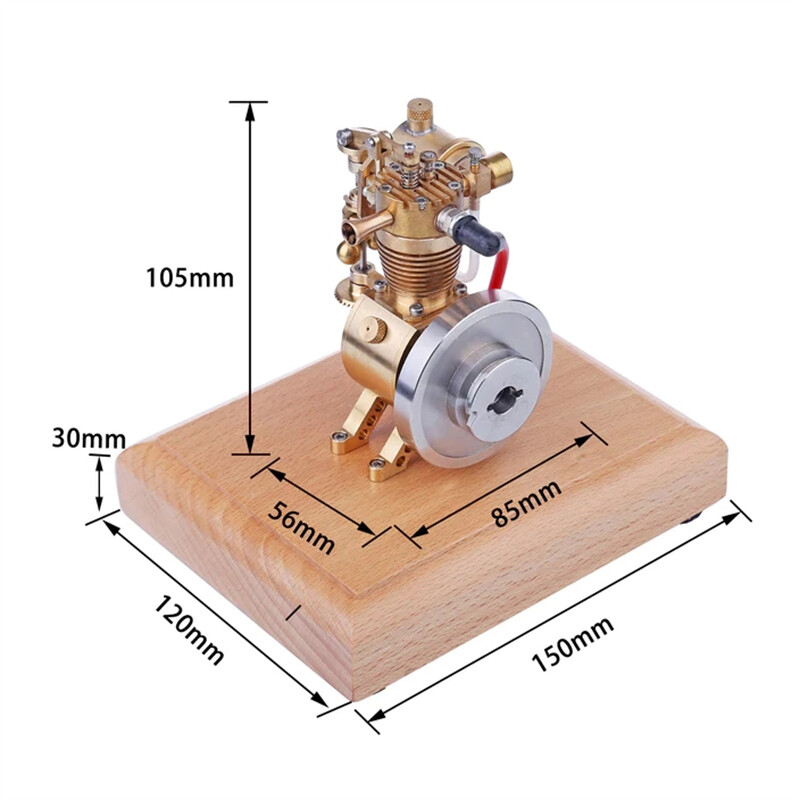 ENGINEDIY M19 Mini SAM Hit Vertical Gas Internal Combustion Engine ...