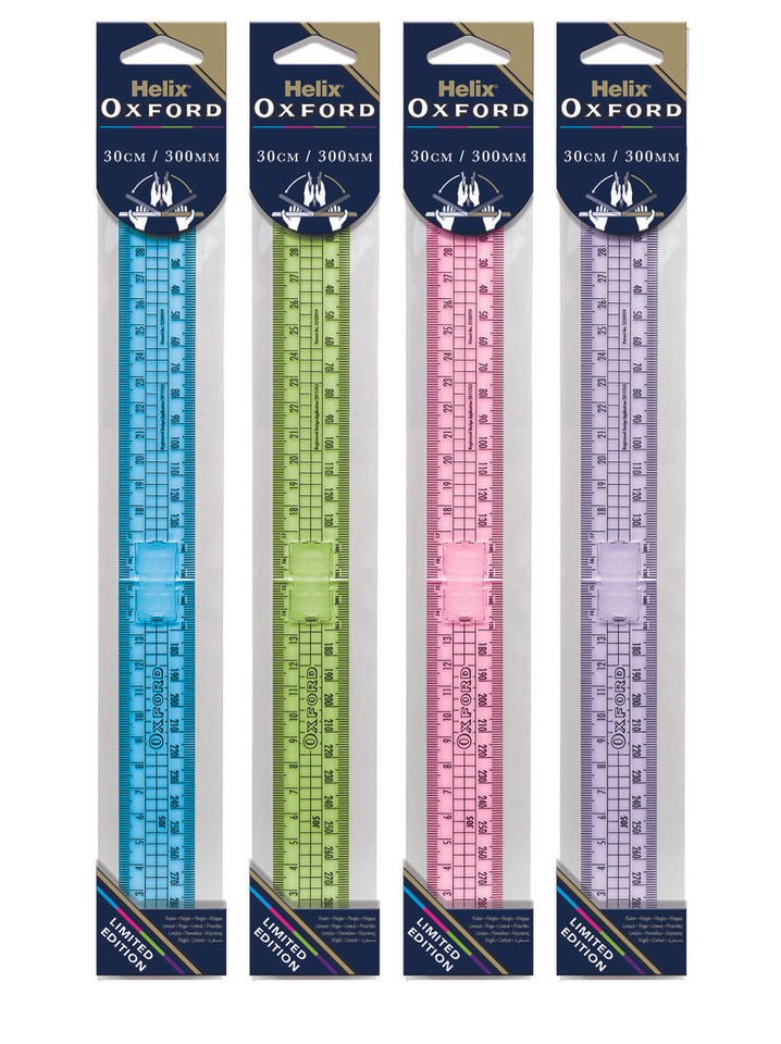 Helix Folding Ruler 30cm/300mm Assorted Colours Oxford | eBay UK