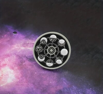 Moon Phases Circle Cycle Enamel Lapel Pin | eBay