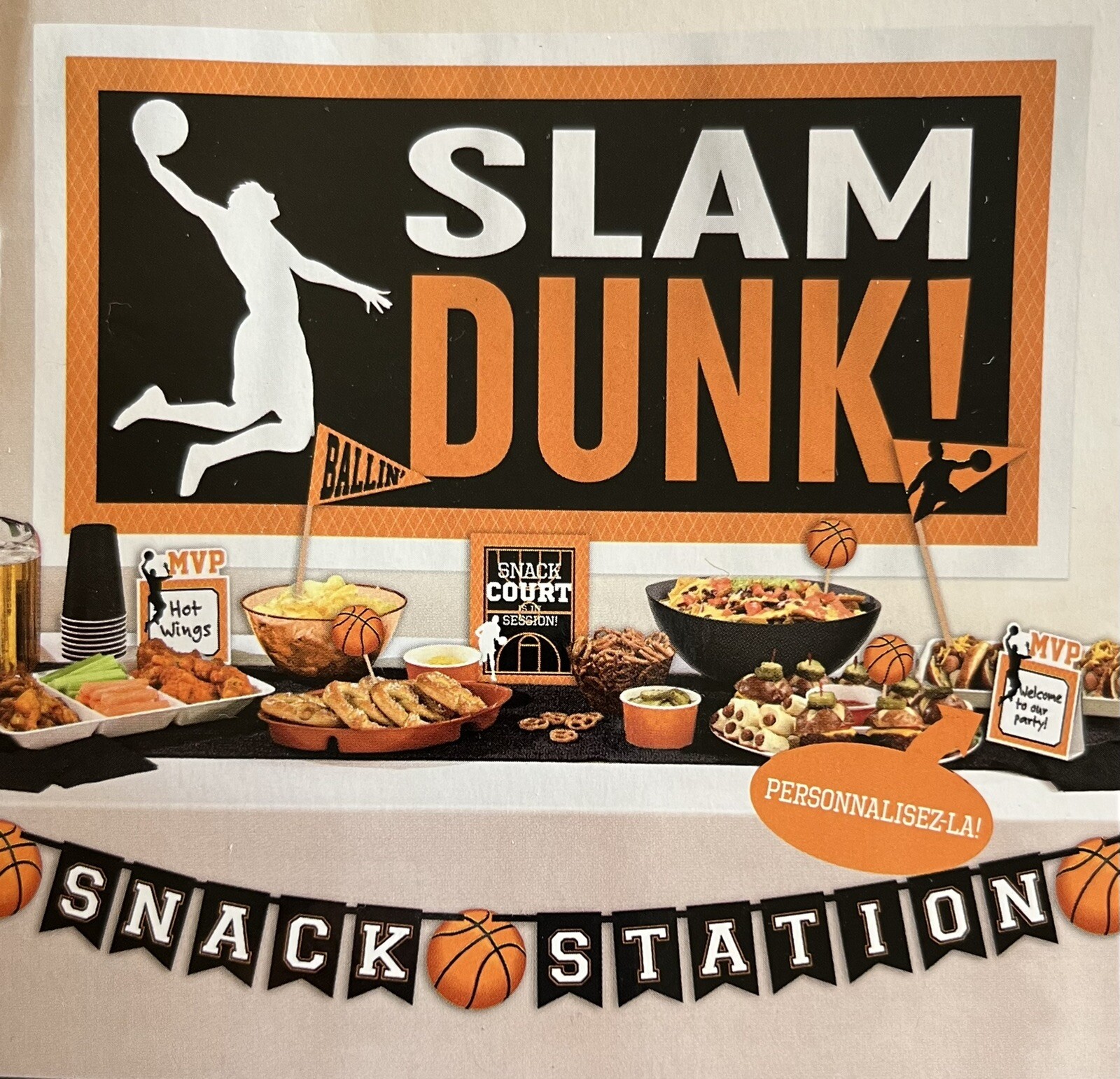 Slam Dunk BASKETBALL Buffet Party Amscan Decorating Kit 23PCS | eBay