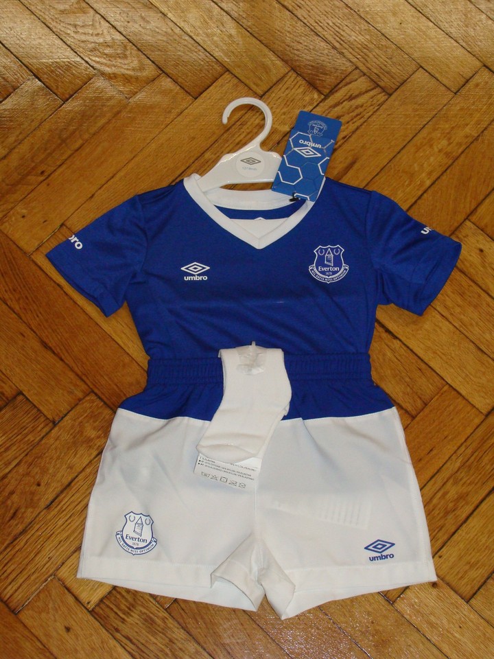 Everton Baby Soccer Kit Umbro Football Shirt Shorts Socks | eBay