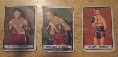 BOXING CARDS-BILLY GRAHAM-WELTERWEIGHT/EDDIE COMPO-FEATHERWE/CHARLIE FUSARI-WELT | eBay