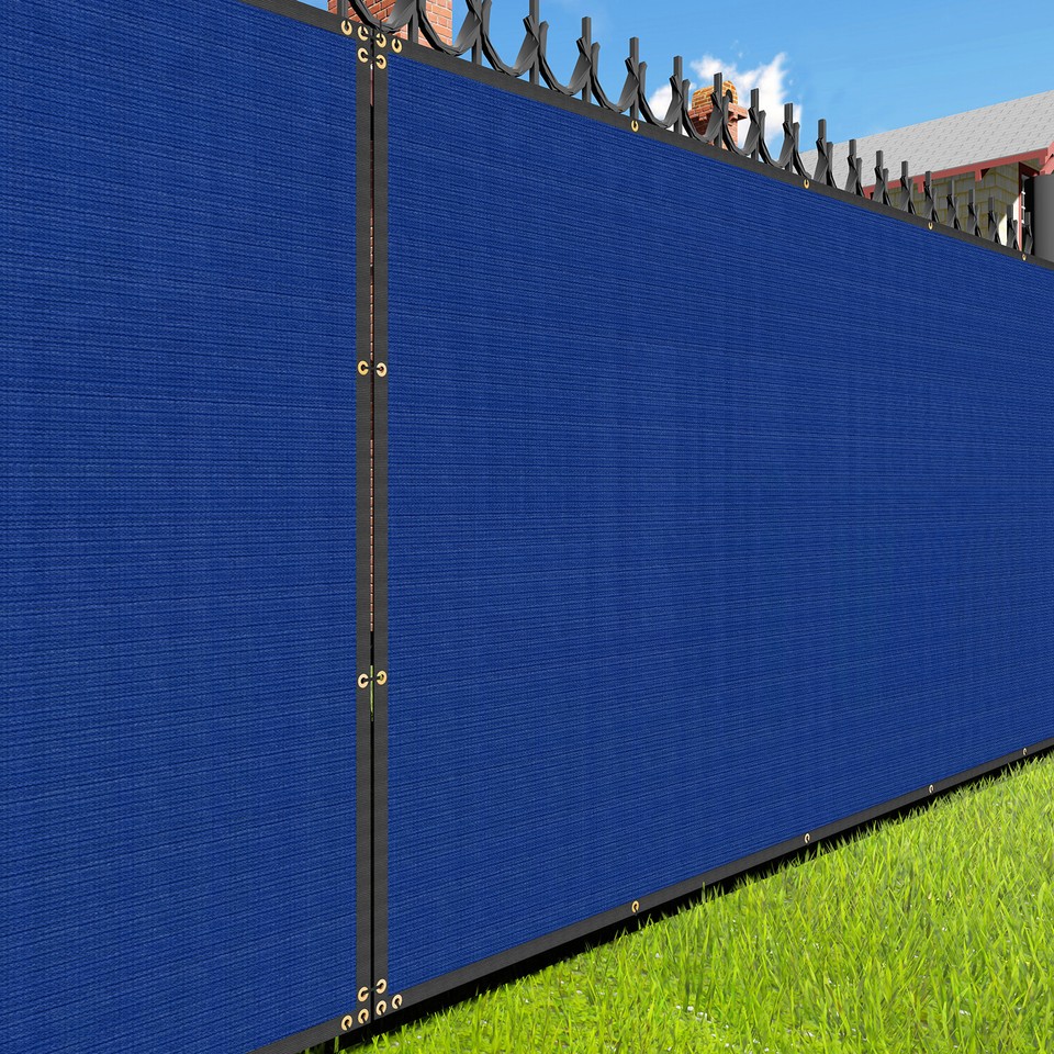 4' 5' 6'x50' Privacy Fence Screen Windscreen Mesh Fabric Shade Cover ...
