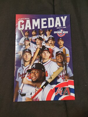 2024 Atlanta Braves Opening Day GameDay Program Acuna Jr Albies Olson ...