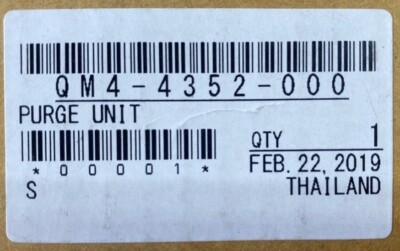 Canon iPF PRO Series Purge Unit, QM4-4352-000 , GENUINE , NEW | eBay