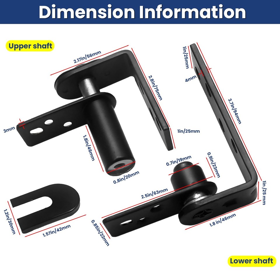 Upgraded Saloon Door Hinges, Self-Return Double Swinging Door Hinge ...
