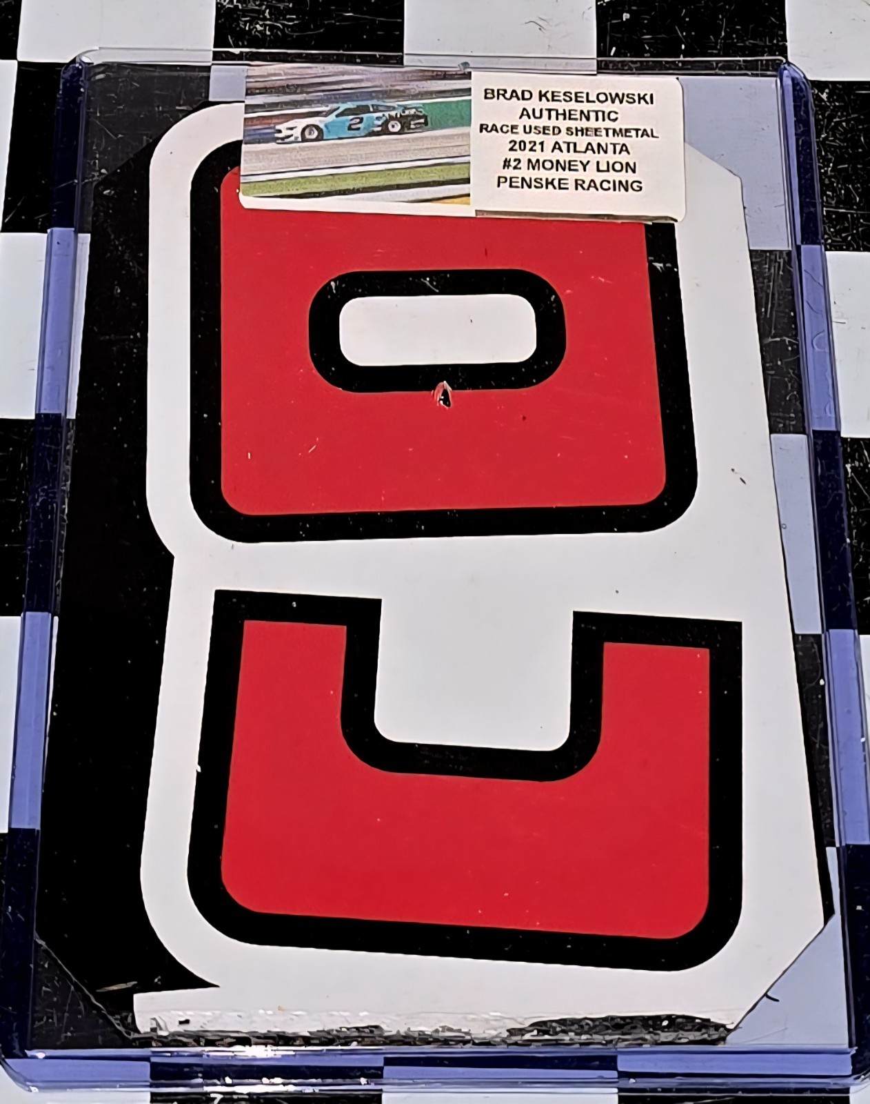 BRAD KESELOWSKI RACE USED SHEETMETAL 2021 ATLANTA #2 MONEY LION NASCAR ...