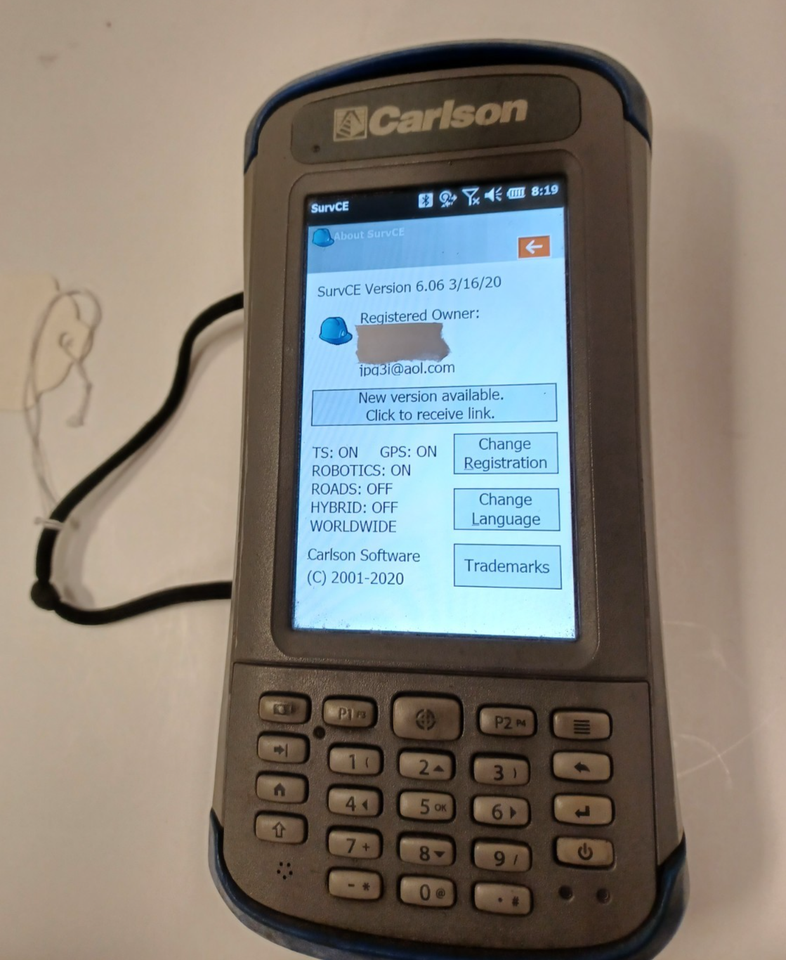 Carlson Mini II Data Collector w/ SurvCE 6.06 | #137 | eBay