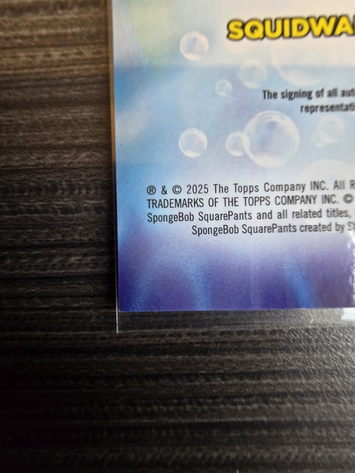 2025 Topps Chrome Spongebob Spongebob/Patrick/Squidward Triple ...
