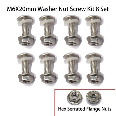 M6X20mm Washer Nut Screw Kit 8 Set ATV Quad 4 Wheeler 50cc-125cc | eBay