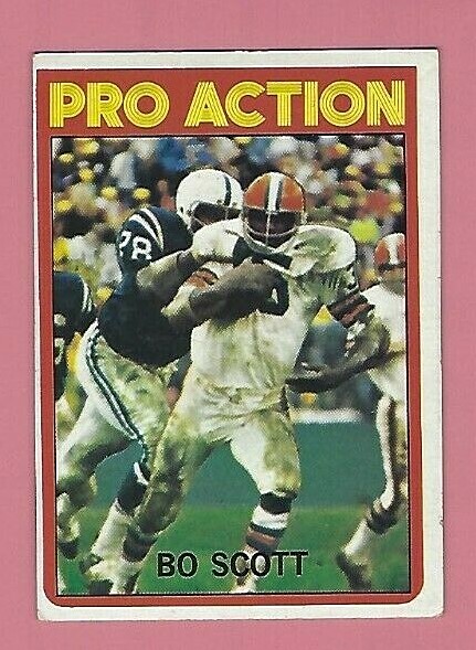 1972 TOPPS BO SCOTT FOOTBALL CARD #123 FREE SHIPPING | eBay
