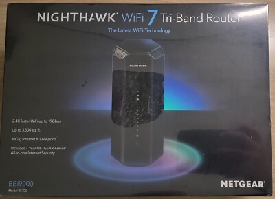 NETGEAR Nighthawk RS700 Tri-Band WiFi 7 Router BE1900 RS700S-100NAS | eBay