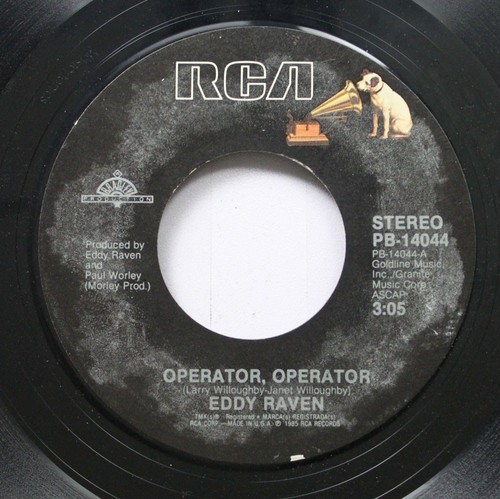 Country 45 Eddy Raven - Operator, Operator / Just For The Sake Of The ...