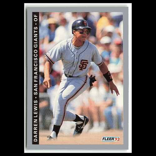 Darren Lewis #157 1993 Fleer San Francisco Giants Baseball Card MLB NM ...