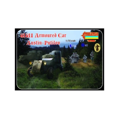 STRELETS WWI Armoured Car Austin-Putilov & 12 Figures - 1:72 SCALE ...