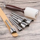 7Pcs Arc-Shaped Punch Leather Craft Half-Round Cutter Punch for Strap ...