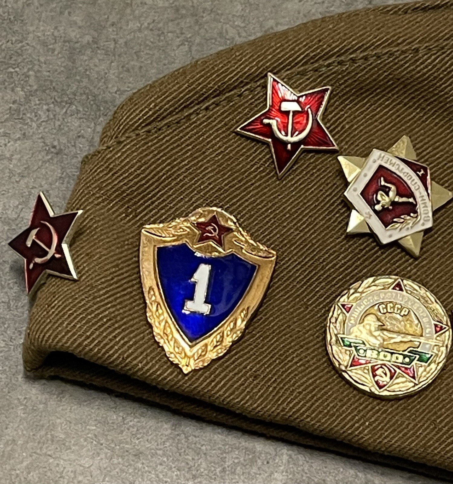 Men’s Russia CCCP Military Militaría War Hat 3 Patches 21 Pins 1974 | eBay