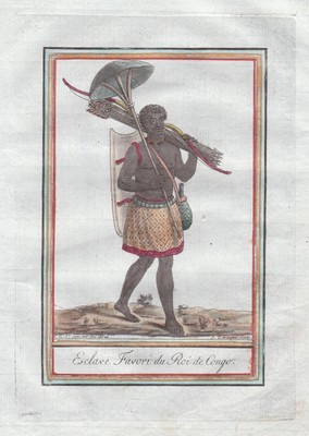 Congo Slave Africa Grasset Costumes Traditional Copperplate Engraving ...