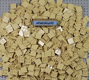 LEGO - 2x2 Tiles Tan - Finishing Smooth Plates Flat Beige Square 3068b ...