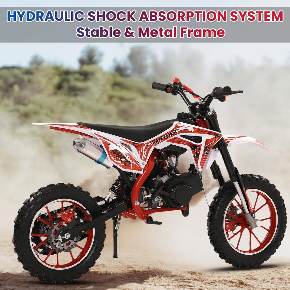 Gas Dirt Bikes for Kids, Gas Powered 50CC Mini Motorcycle Two-Stroke ...