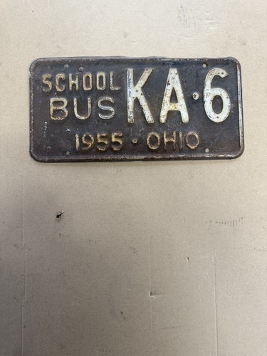 1955 3 Digit Ohio School Bus License Plate | eBay