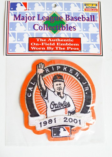 NEW Cal Ripken Jr. 2001 Retirement Orioles Large Embroidered Patch ...