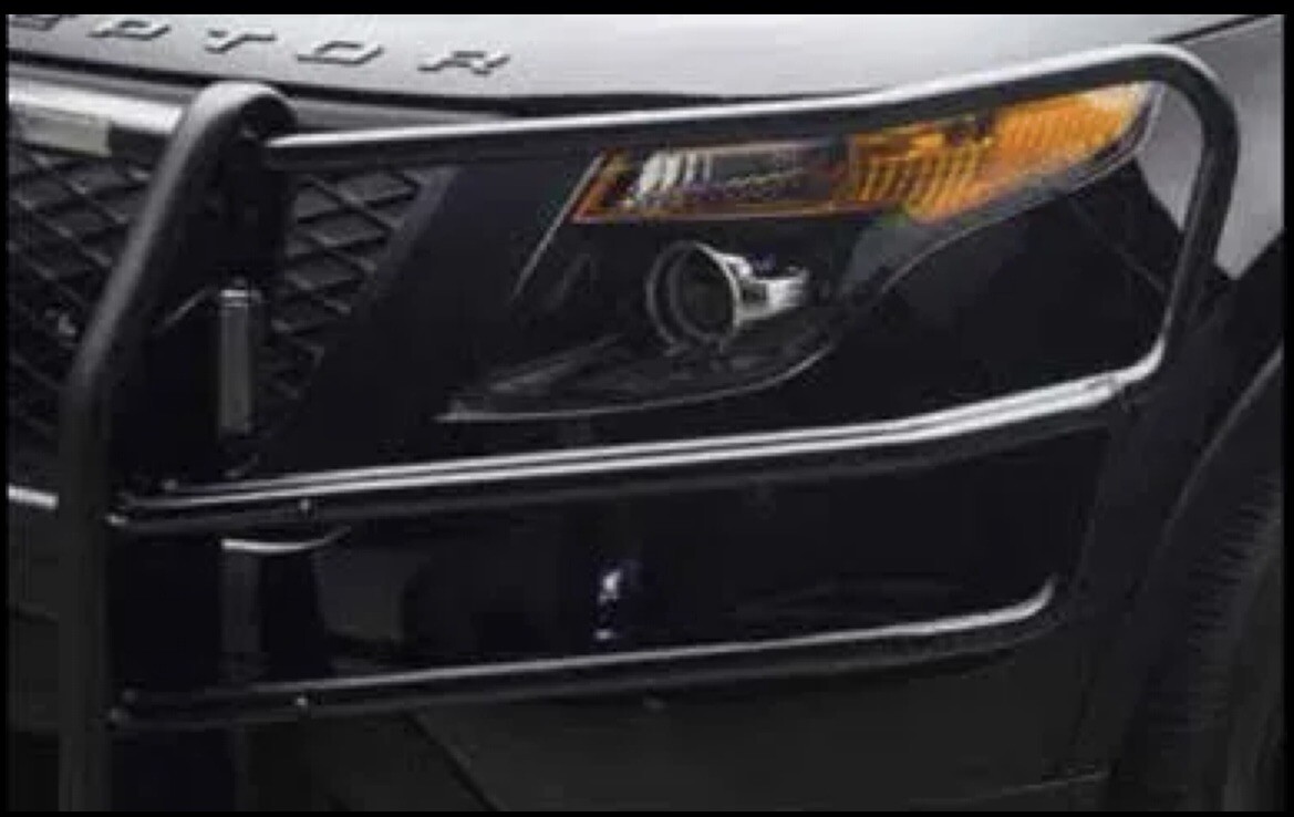 2020 Police Interceptor Brush Guard Front Bumper | Brushed | Black | Front