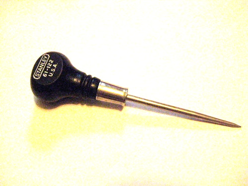 Vintage Stanley No. 61-122 Scratch Awl Wooden Handle Made In U.S.A ...