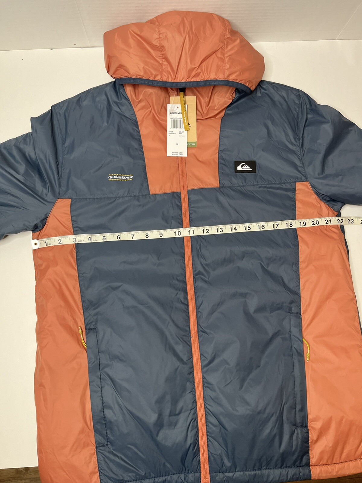 Quicksilver Instinct Rider Men’s Jacket packable NWT blue | eBay