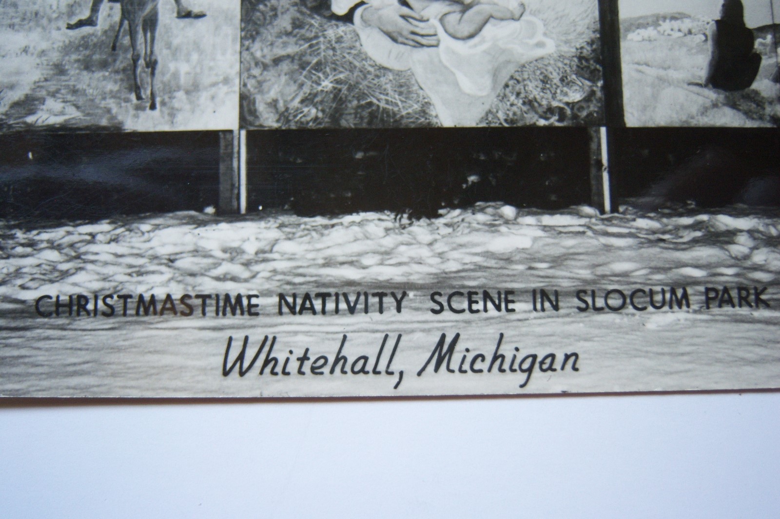 Christmastime Nativity Scene in SLOCUM PARK, WHITEHALL, MICHIGAN ...