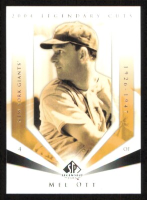 2004 SP Legendary Cuts MEL OTT Base Baseball card NEW YORK GIANTS | eBay