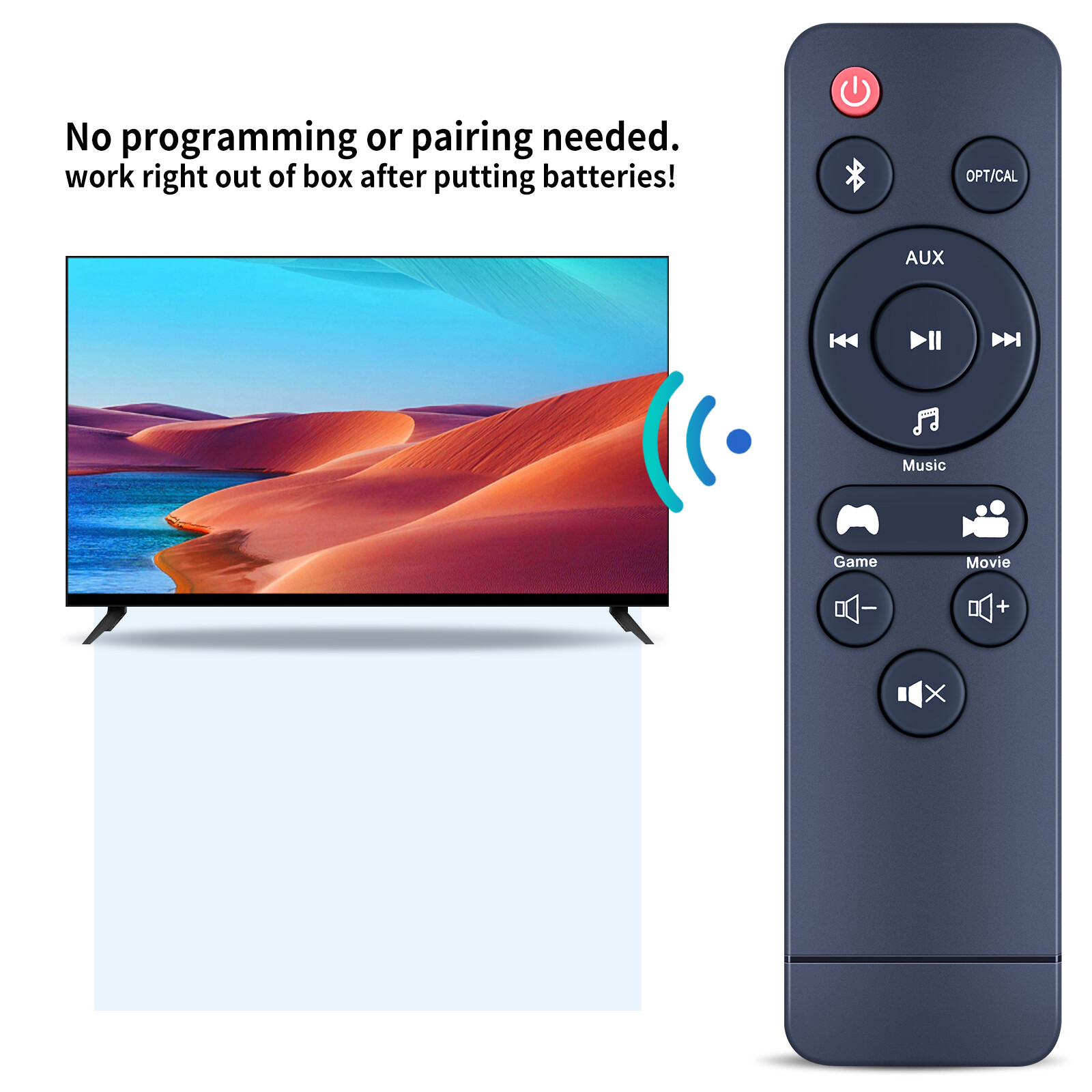 New TT-SK023 Remote Control For TaoTronics Bluetooth SoundBar 100020788 ...