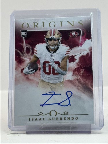 ISAAC GUERENDO 2024 ORIGINS ROOKIE AUTOGRAPH 49ERS #RAU-IGU RC AUTO ...