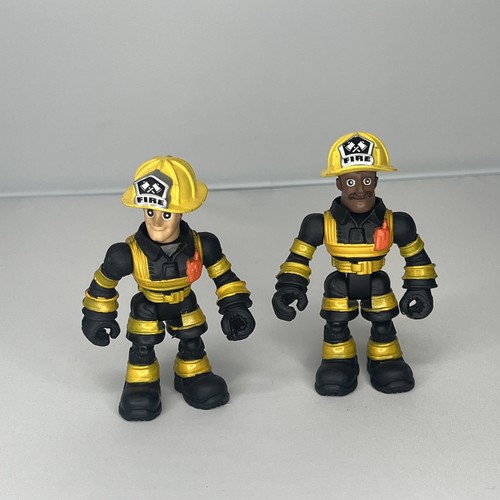 Set of Two 3” Firefighter Figures Kids Toys | eBay