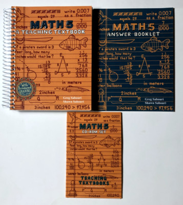 A Teaching Textbook Math 5 COMPLETE SET Student Workbook Self Grading ...