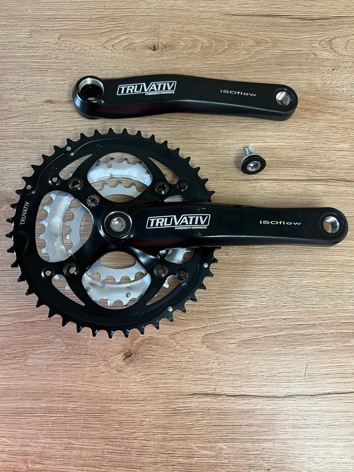NIB Truvativ Isoflow Crankset 175 mm 44/32/22T a Power Spline Interface ...