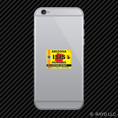 ISIS Terrorist Arizona State Hunting Permit Cell Phone Sticker Mobile ...