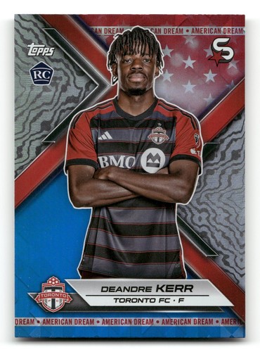 2024 Topps MLS Superstars -Red and Blue Refractor - #77 Deandre Kerr ...