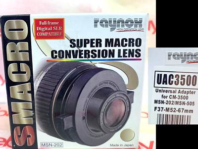 Raynox MSN-202 Super Macro Lens +Snap-On UAC3500 To 52mm 55mm 58mm 62mm ...