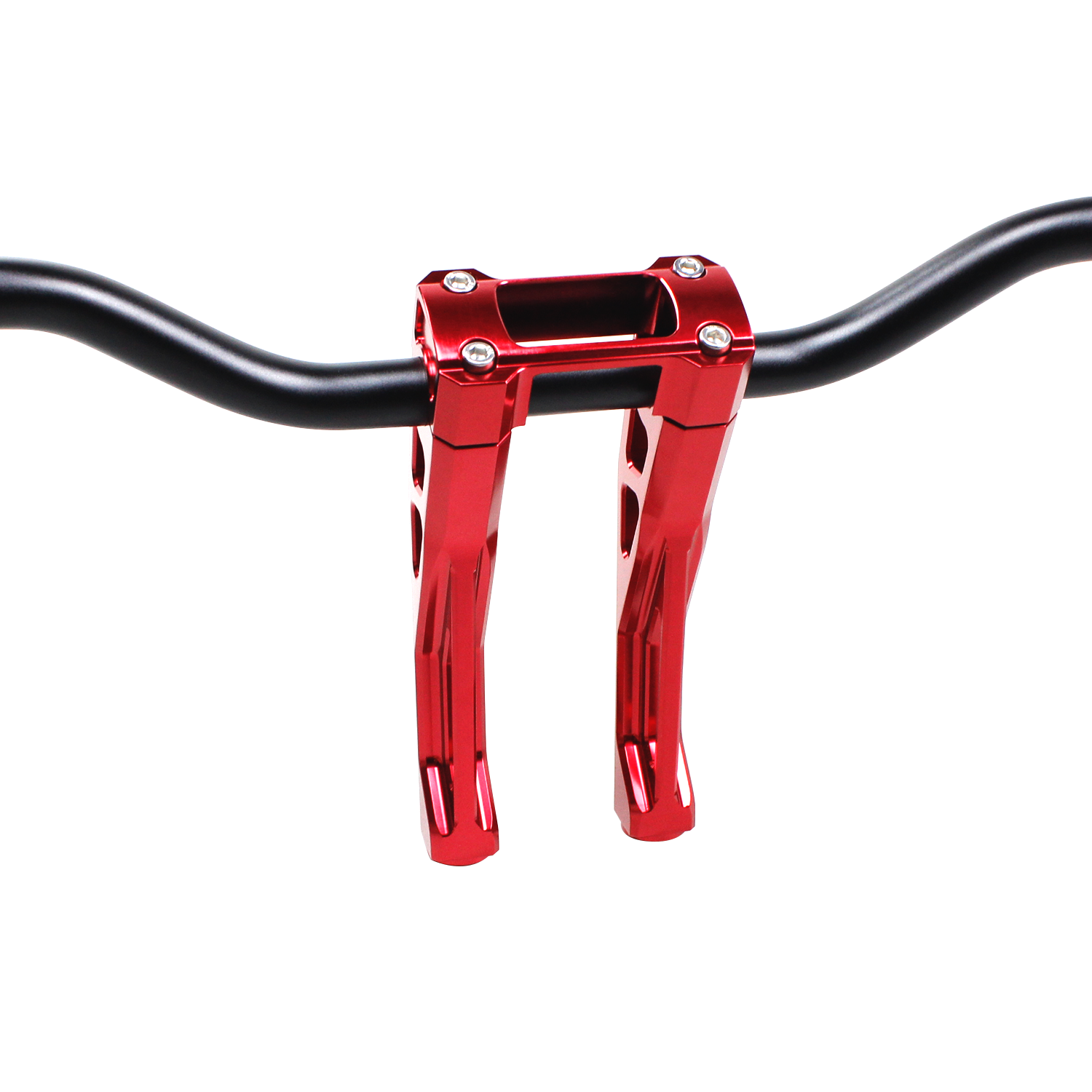 Red Inside Pullback Handlebar Riser Kit for Harley 2022 2023 Low Rider ...