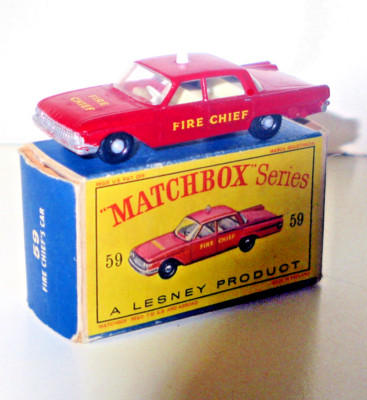 MATCHBOX FIRE CHIEF Ref:59 LIVRAISON MONDE ENTIER | eBay