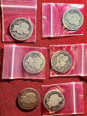 1902, 1906 (x2), 1911, RARE 1916 BARBER COINS **COLLECTORS SPECIAL** | eBay