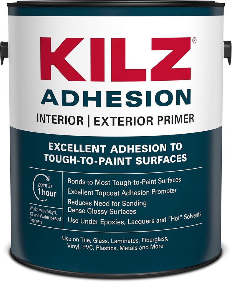 Mildew Resistant High Adhesion Primer, Fast-Drying - 1 Gallon for Tough ...
