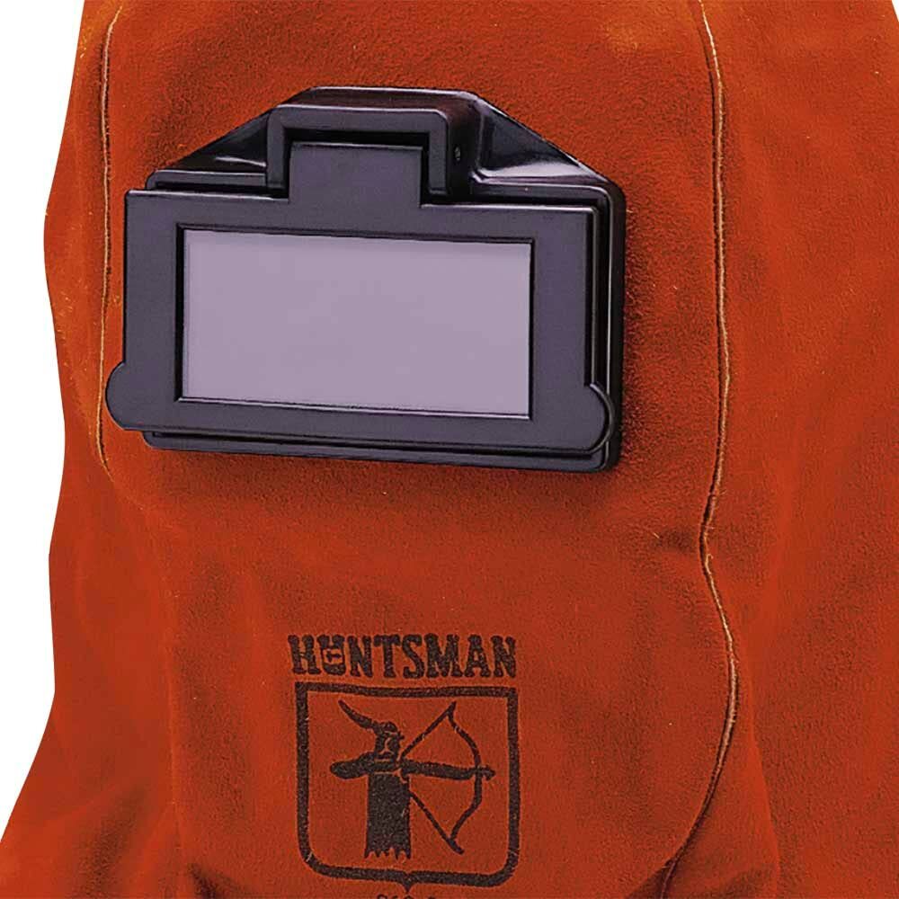 Jackson Safety 14531 Huntsman Welding Helmet Passive Black Leather Lift ...