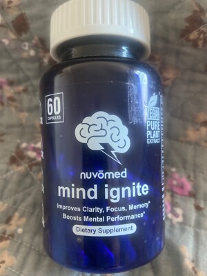 Nuvomed Mind Ignite for Clarity , Focus , Memory , 60 Capsules New 01/ ...