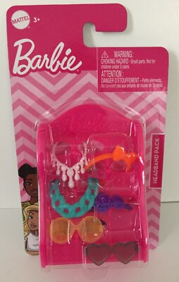 NEW Barbie Doll Accessories Headband Pack Sunglasses Necklaces Stocking ...