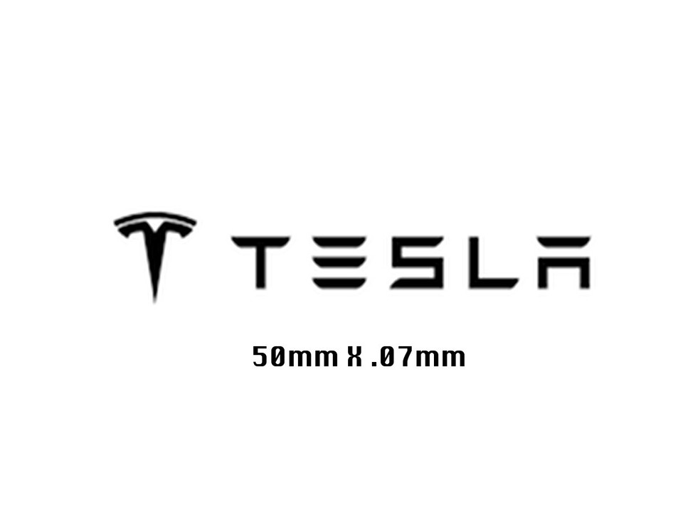 Tesla Aluminum Car Badge Auto Decal Detail Emblem Logo Sticker M150-3 ...