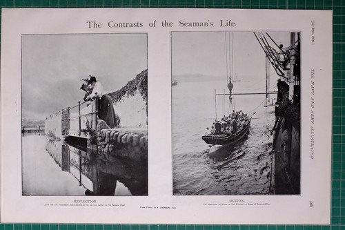 1900 BOER WAR ERA SEAMAN SAILOR IN ACTION AT SERVICE | eBay