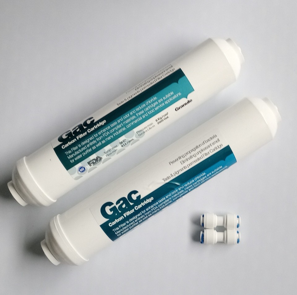 2 x In Line Fridge Water Filters Compatible with Samsung, Daewoo, LG ...